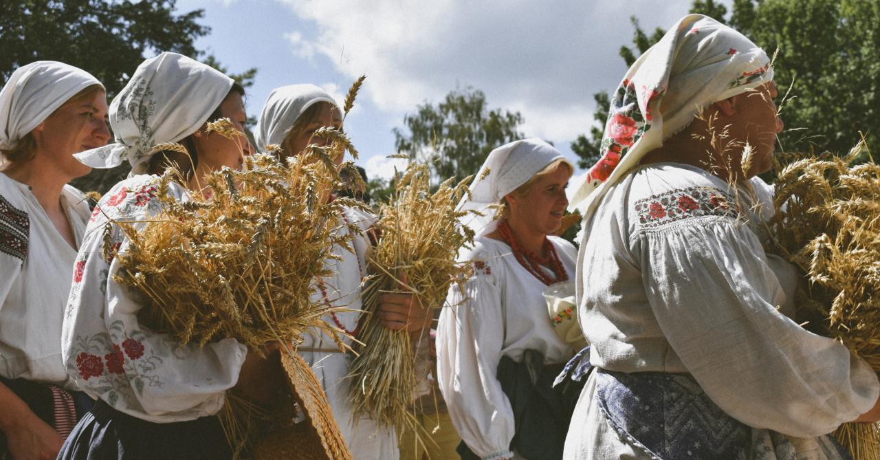 An ancient Ukrainian folk ritual known as “Obzhynky” will be held at the open-air museum in ...